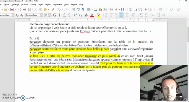 Pod - Exercice Ponctuation