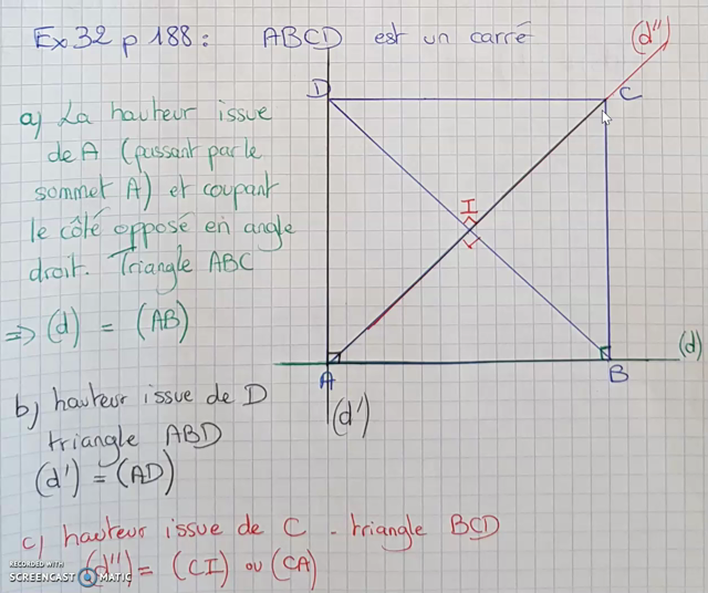 Pod - Correction Ex 32 Triangles Hauteurs