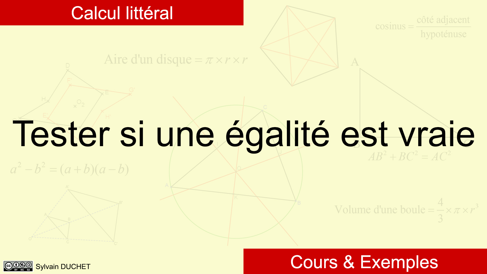 Pod - Tester Si Une Égalité Est Vraie Pod - Tester Si Une Égalité Est Vraie